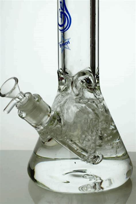 12 Genie 9 Mm Classic Beaker Glass Water Bong Puffing Bird Nz