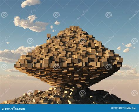 Inverted Pyramid With Segments Shows Hierarchy Royalty Free Stock Image CartoonDealer Com