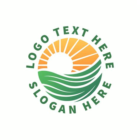 Sunrise Sunset Grass Field Logo Brandcrowd Logo Maker