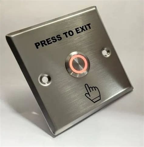 Sekurit MOMENTARY PUSH TYPE SS Exit Button With LED SPDT At 395