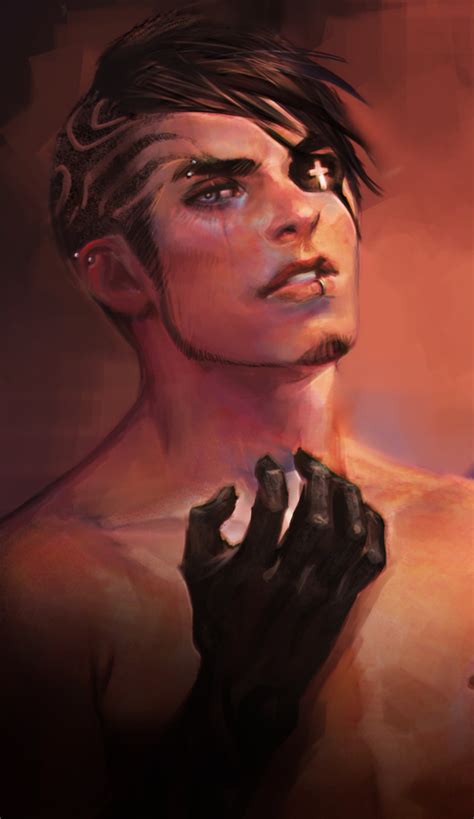 Фото Парень с пирсингом и повязкой на глазу