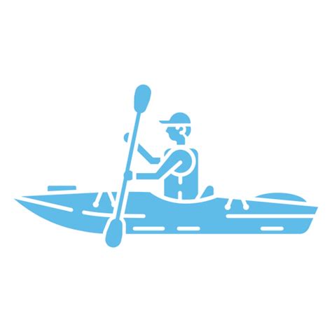 Diseño Png Y Svg De Kayak De Gente De Hobby De Agua Simple Para Camisetas