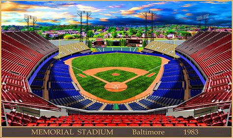 Memorial Stadium 1983 Digital Art By Gary Grigsby Fine Art America