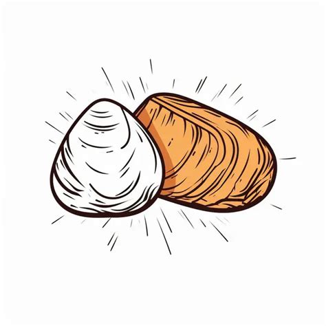 Vector Illustration Cute Cartoon Bread Cartoon White Background Stock