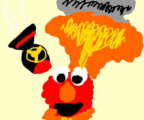 Nuke Bomb Hits Elmo Drawception