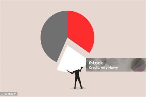 사업가는 위험과 수익에 적합한 투자 포트폴리오를 재조정하기 위해 파이 차트를 정렬합니다 투자 자산 배분과 재조정의 개념 원형 차트에 대한 스톡 벡터 아트 및 기타 이미지