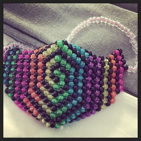 Kandi Mask Made By My Friend Kandi Mask Patterns Kandi Patterns