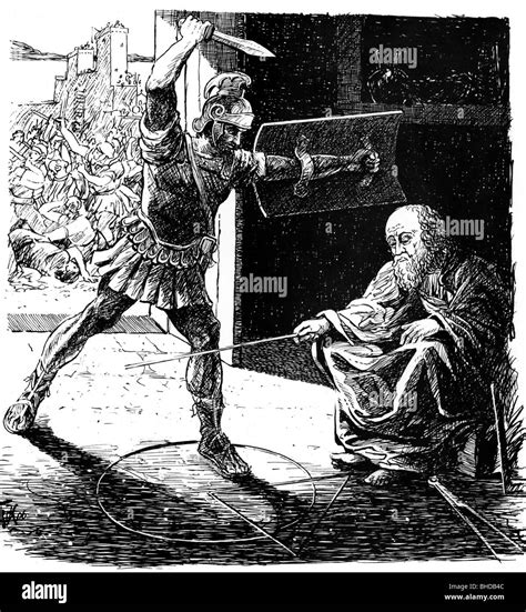 Archimedes Circa 285 212 Bc Greek Mathematician Scene Don T