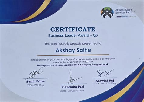akshay sathe on linkedin businessleaderaward gratitude teameffort
