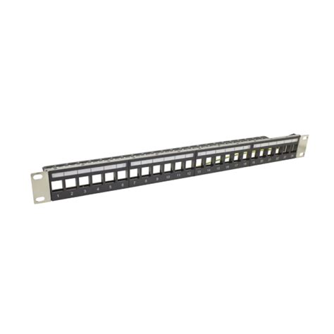 Patch Panel 1ru 24 Puertos Modular VacÍo Blindado