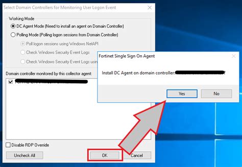 Technical Tip Configure Fsso In Dc Agent Mode Fortinet Community