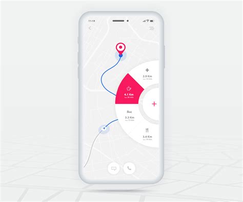 Map GPS Navigation App Ux Ui Concept Mobile Map Application Smartphone App Search Map