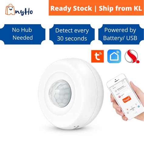 Tuya Smart Wifi Zigbee Pir Motion Sensor Ceiling Infrared Motion Detector Shopee Malaysia