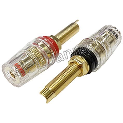 [ 1คู่ ] BDP-010L ไบดิ้งโพสใหญ่ ใส HIFI แกนยาว (Binding Post) Ø 4 mm 20 ...