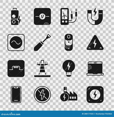 Voltage Ampere Meter Tester Icon Simple Element Illustration Voltage Ampere Meter Tester