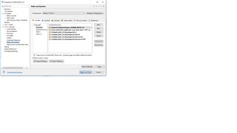 Compilerevmk2h Adding Csl Paths To Workspace Project Processors