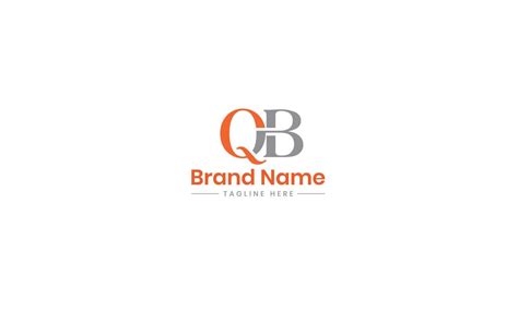 Letter Qb Monogram Logo Design Bq Vector Logo Designs Qb Logo