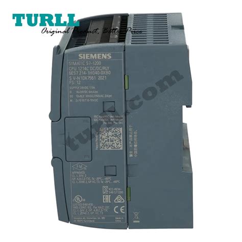 siemens simatic s7 1200 cpu 1214c compact cpu dc dc relay memory 150 kb
