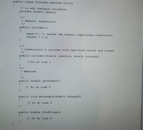 Solved Public Class Circle 7 Instance Variables Replace