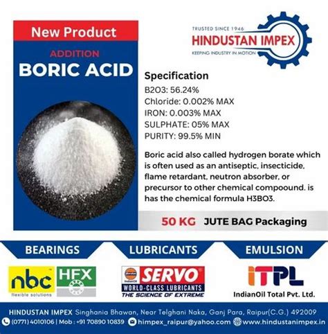Indo Borax Powder Boric Acid At ₹ 110kg Boric Acid In Raipur Id