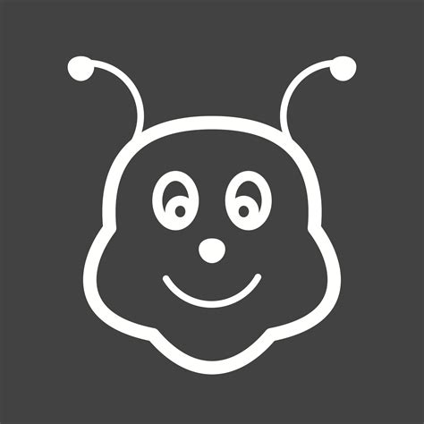 Bee Face Line Inverted Icon 14369013 Vector Art At Vecteezy