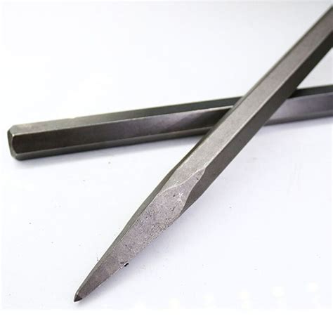 alloy steel pointed chisel hexagonal handle cement chisel flat chisel