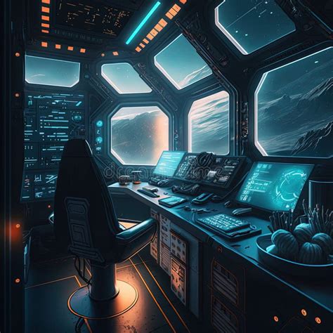 Security Officers Workstation Stock Image Image Of Concentration