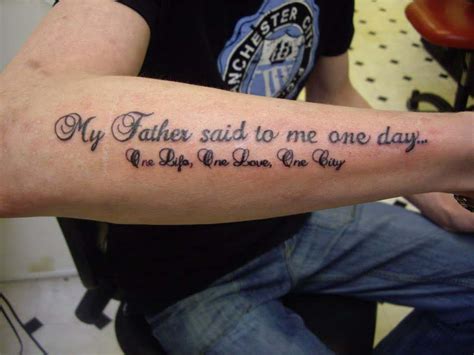 Tatouage Phrase Avant Bras