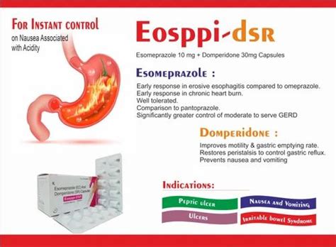 Esomeprazole Ec And Domperidone Sr Capsules At Box In Panchkula ID