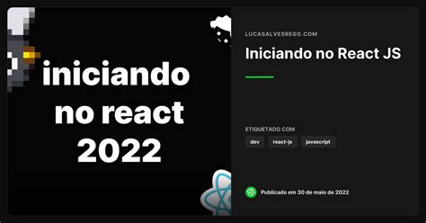 Iniciando No React Js Lucas Alves Rego
