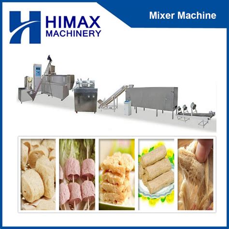 Soya Chunks Protein Nuggets Meat Isolate Food Extrusion Making