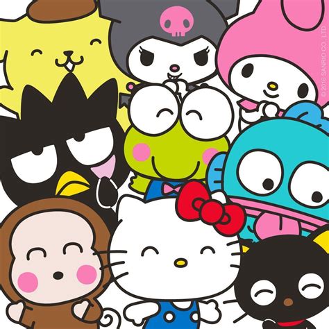 Все персонажи из hello kitty нарисовать