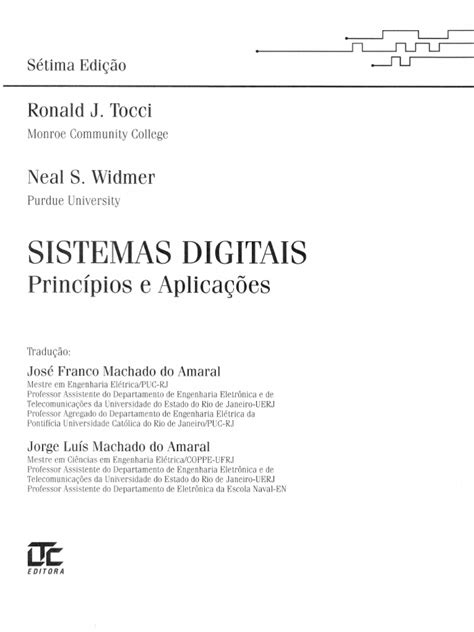 sistemas digitais princípios e aplicações ronald j tocci neal s