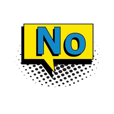 Non Effet Sonore De Bande Dessinée Bulle De Dialogue Dans Un Style
