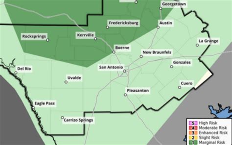 Nws Thunderstorms Hail Possible Tornado Risk For San Antonio Hill
