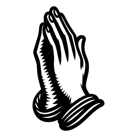 Praying Hands Svg Premium Ai Generated Vector