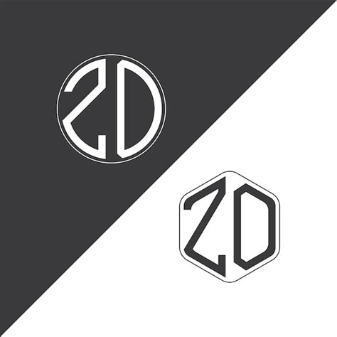 Premium Vector ZO Initial Monogram Logo With Circle And Polygon Shape
