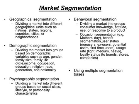 Segmentation Targeting And Positioning Ppt