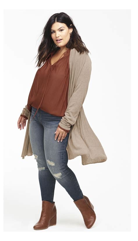 Take Fall Outside Look 26 Plus Size Fashion Plus Size Outfits Plus