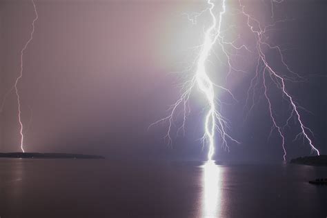 Power Water Ontario Georgian Bay Lake Sea Illuminated Timelapse