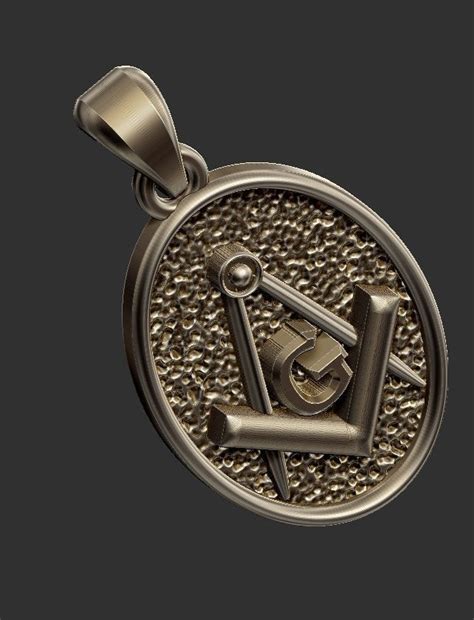 Masonic Compass Pendant 3d Model 3d Printable Cgtrader