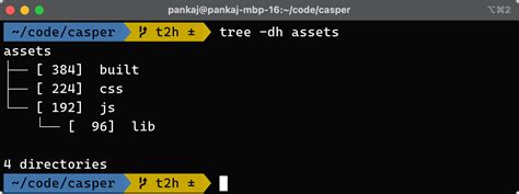 tree get me directory size time to hack