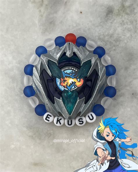 Beyblade X Handmade Custom Bead Kandi Bracelets Bird Robin Kazami Ekusu Kurosu Jaxon Cross
