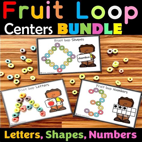 Fruit Loop Centers Bundle For Numbers 1 10 With Two Pictures And