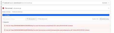 Getting 504 While Connecting The Eks Cluster From The Terraform Cloud Aws Hashicorp Discuss