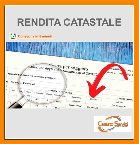 RENDITA CATASTALE Catastoservizi Indagini E Informazioni