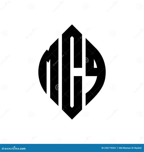 Mcq Circle Letter Logo Design With Circle And Ellipse Shape Mcq Ellipse Letters With