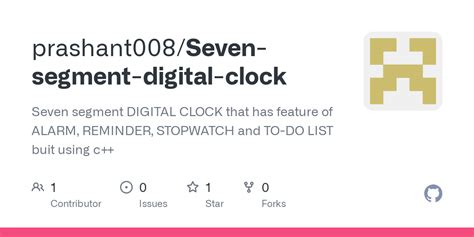 Github Prashant008seven Segment Digital Clock Seven Segment Digital Clock That Has Feature