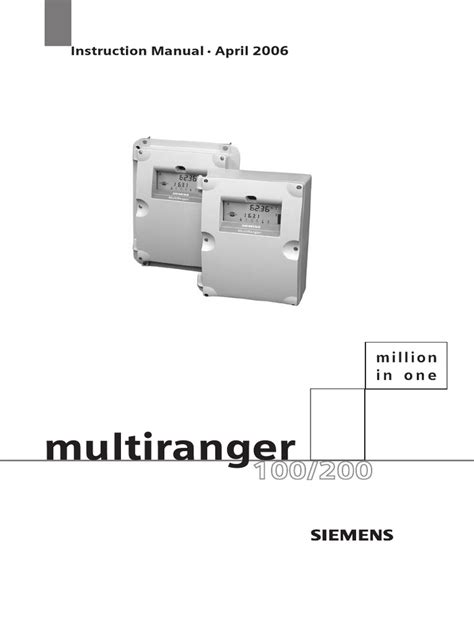 Multi Ranger 100 Pdf Relay Parameter Computer Programming