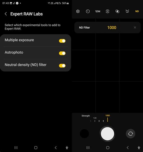 Samsung Expert Raw Camera App Update Adds Neutral Density Filter
